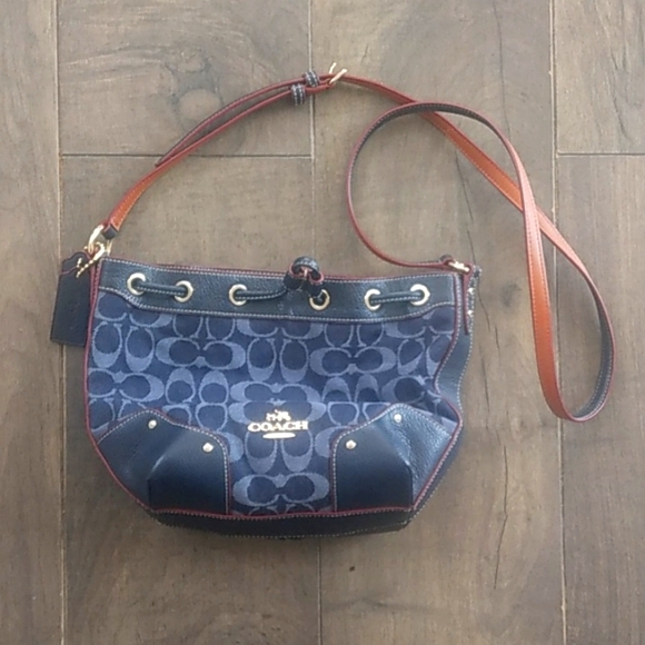 Coach | Bags | Coach Denim Crossbody Bag Logo 1wx9l | Poshmark